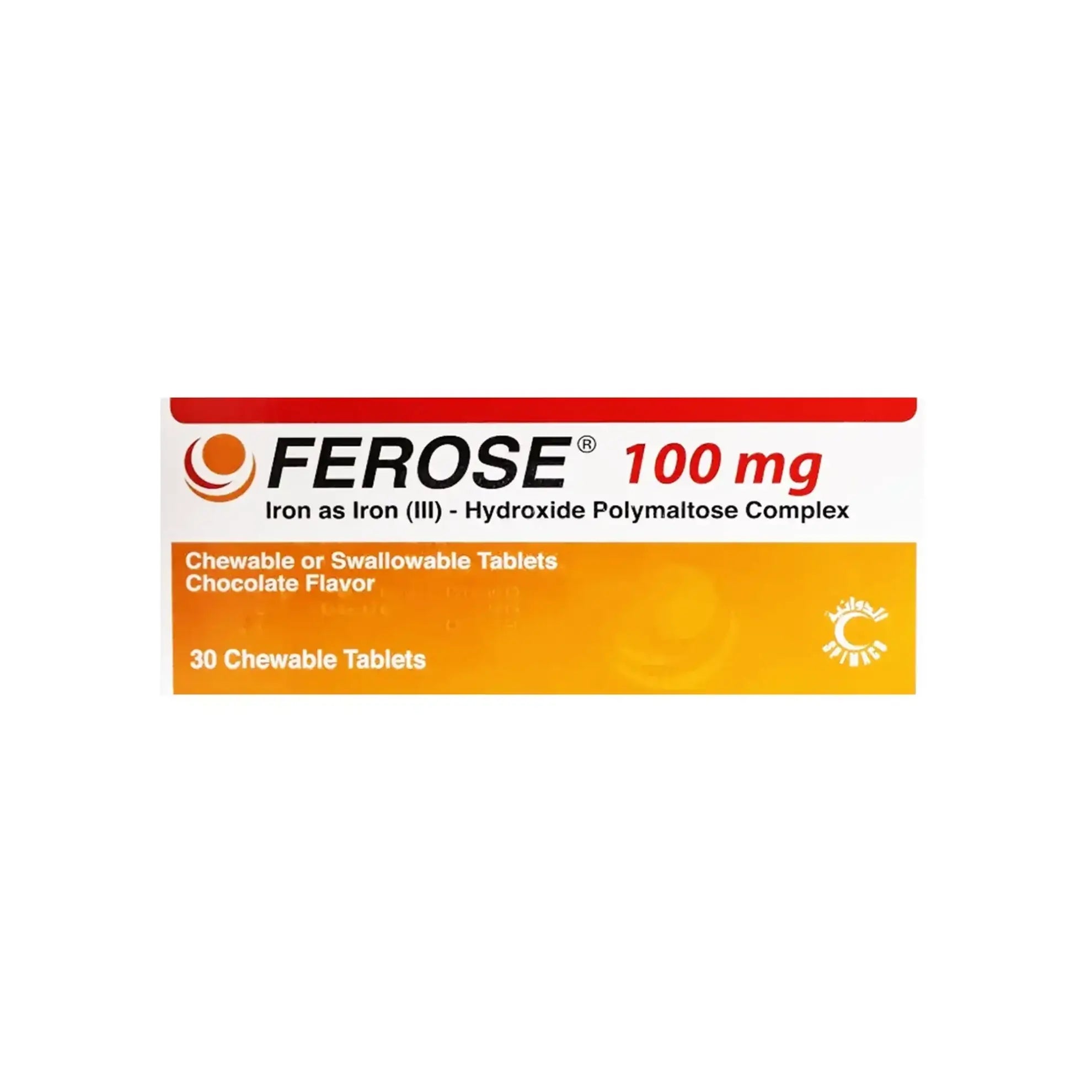 Ferrose Chewable Tablet 30'S for anemia – Yalladeal